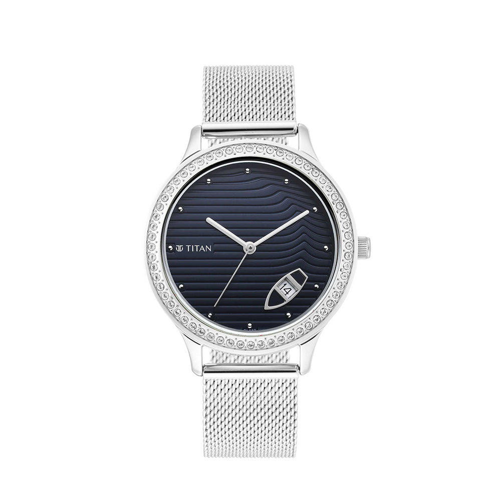 Titan Wander Date 35.5mm Stainless Steel Band – Watch Republic PH