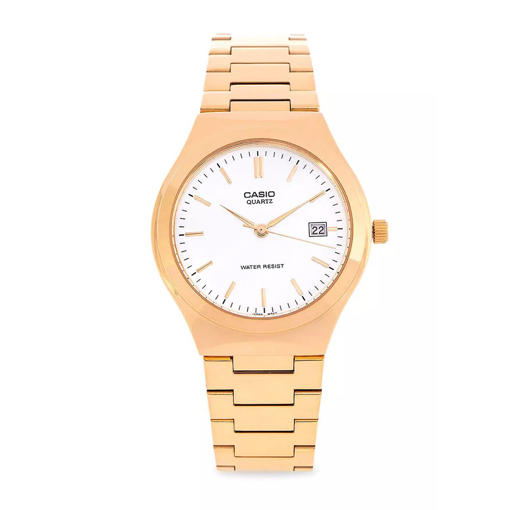 Casio Analog Gold Date 36mm Stainless Steel Band – Watch Republic PH