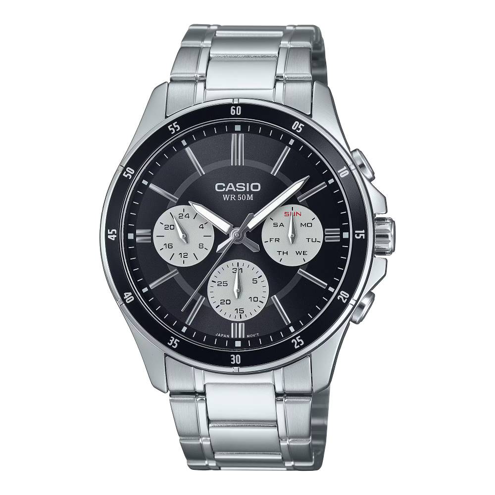 Casio Sports Analog Multifunction 43.5mm Stainless Steel Band – Watch ...