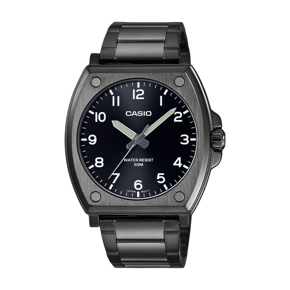 Casio Analog Steel 3-Hand 43.4mm Stainless Steel Band – Watch Republic PH