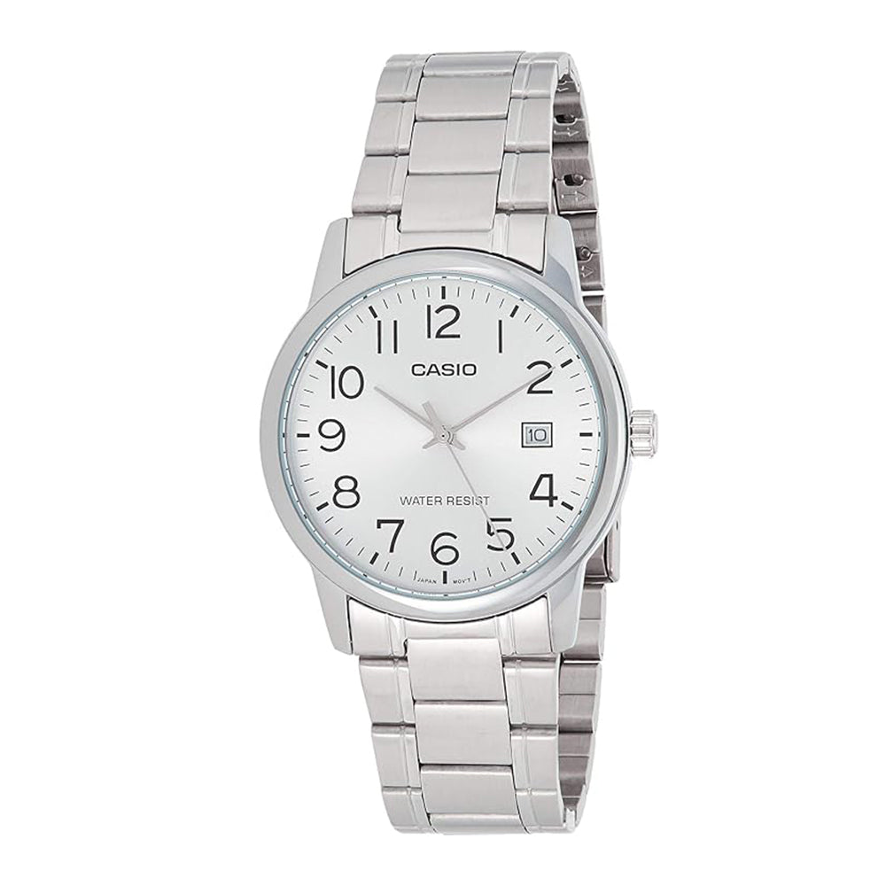 Casio Analog Steel Date 37mm Stainless Steel Band – Watch Republic PH