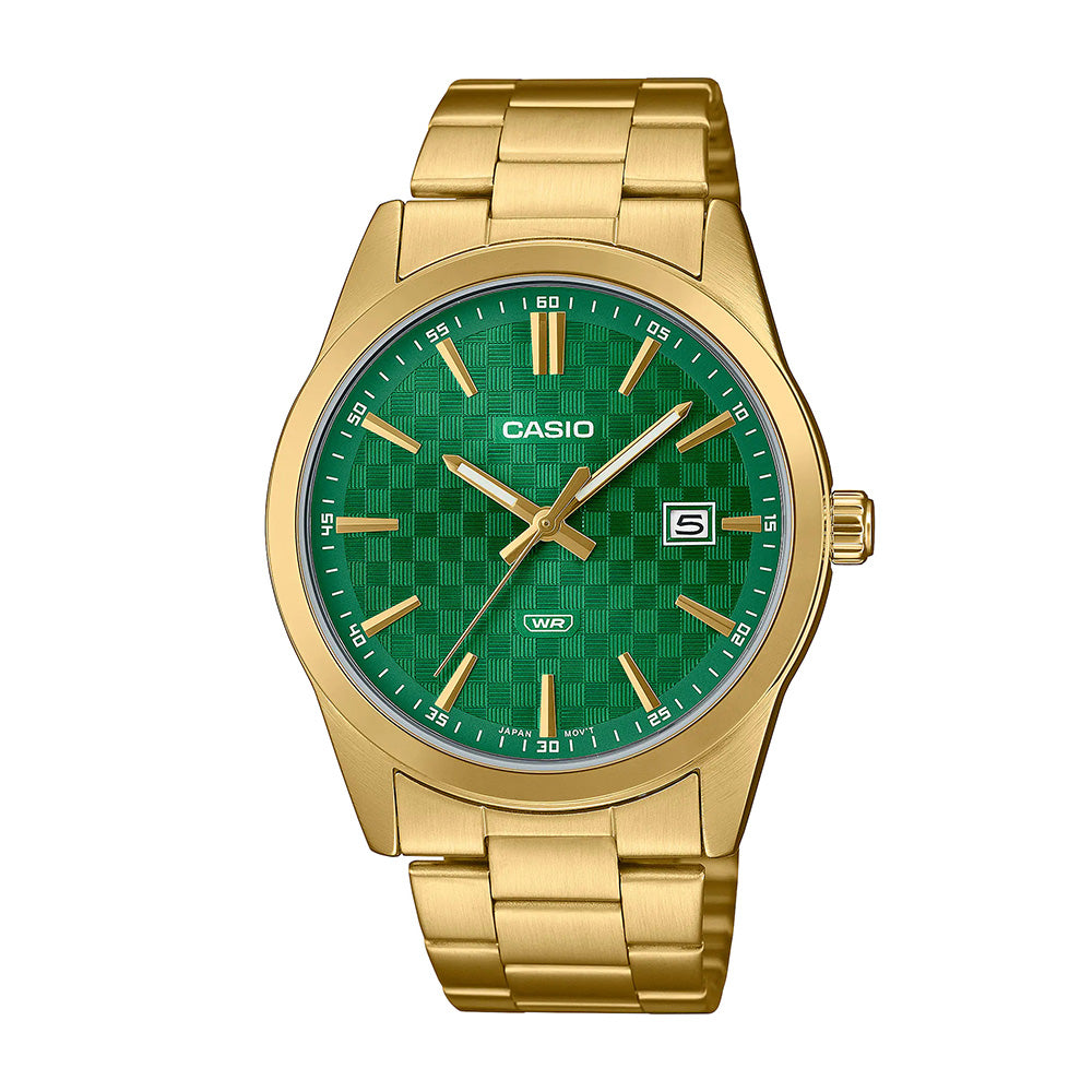 Casio Analog Gold Date 41mm Stainless Steel Band – Watch Republic PH
