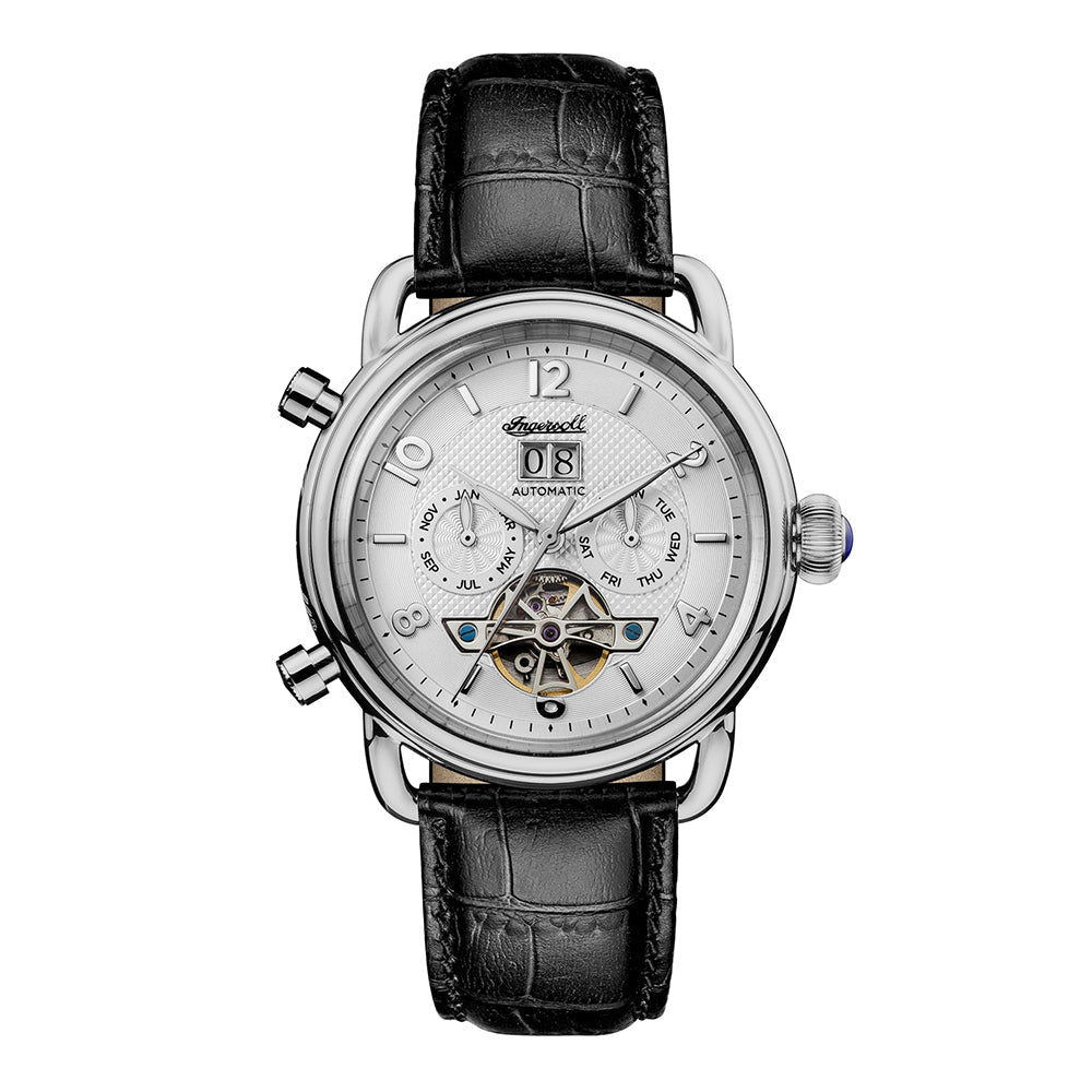 New England Multifunction 44mm Leather Band – Watch Republic PH