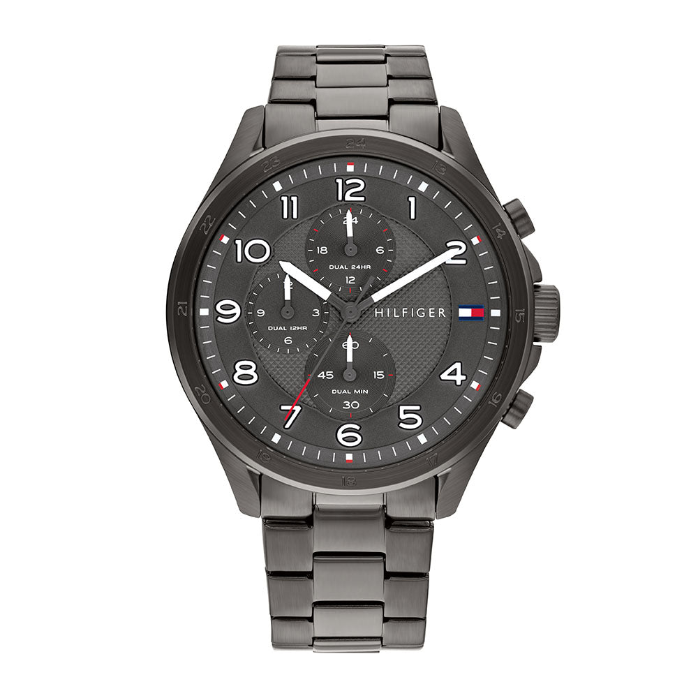 Tommy Hilfiger Axel Multifunction 45mm Stainless Steel Band – Watch ...