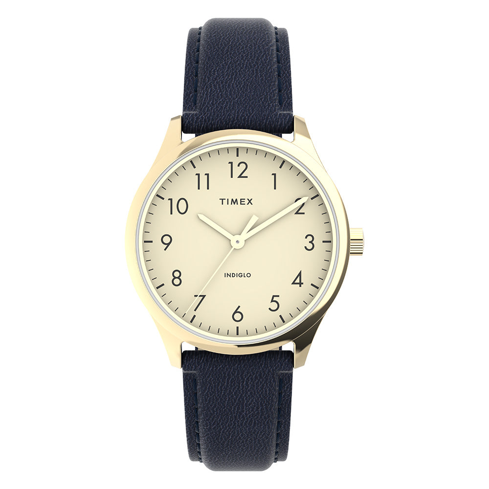 Timex Modern Easy Reader 3-Hand 32mm Leather Band – Watch Republic PH