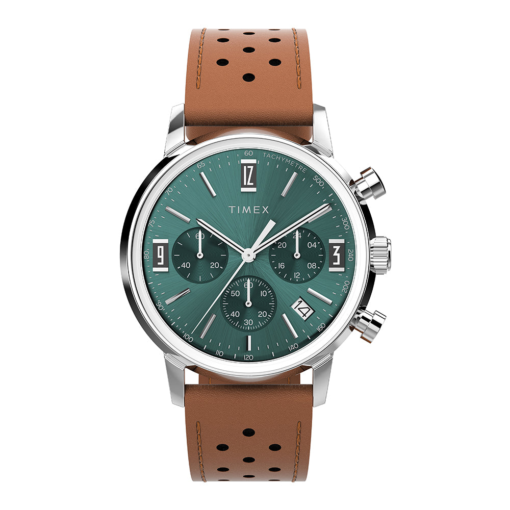 Timex Marlin Quartz Chronograph 40mm Leather Band – Watch Republic PH