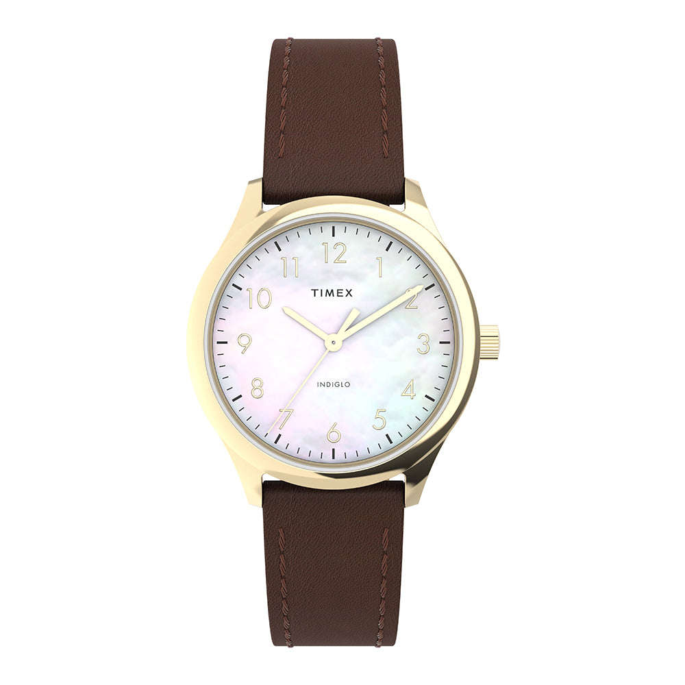Timex Modern Easy Reader 3-Hand 32mm Leather Band – Watch Republic PH