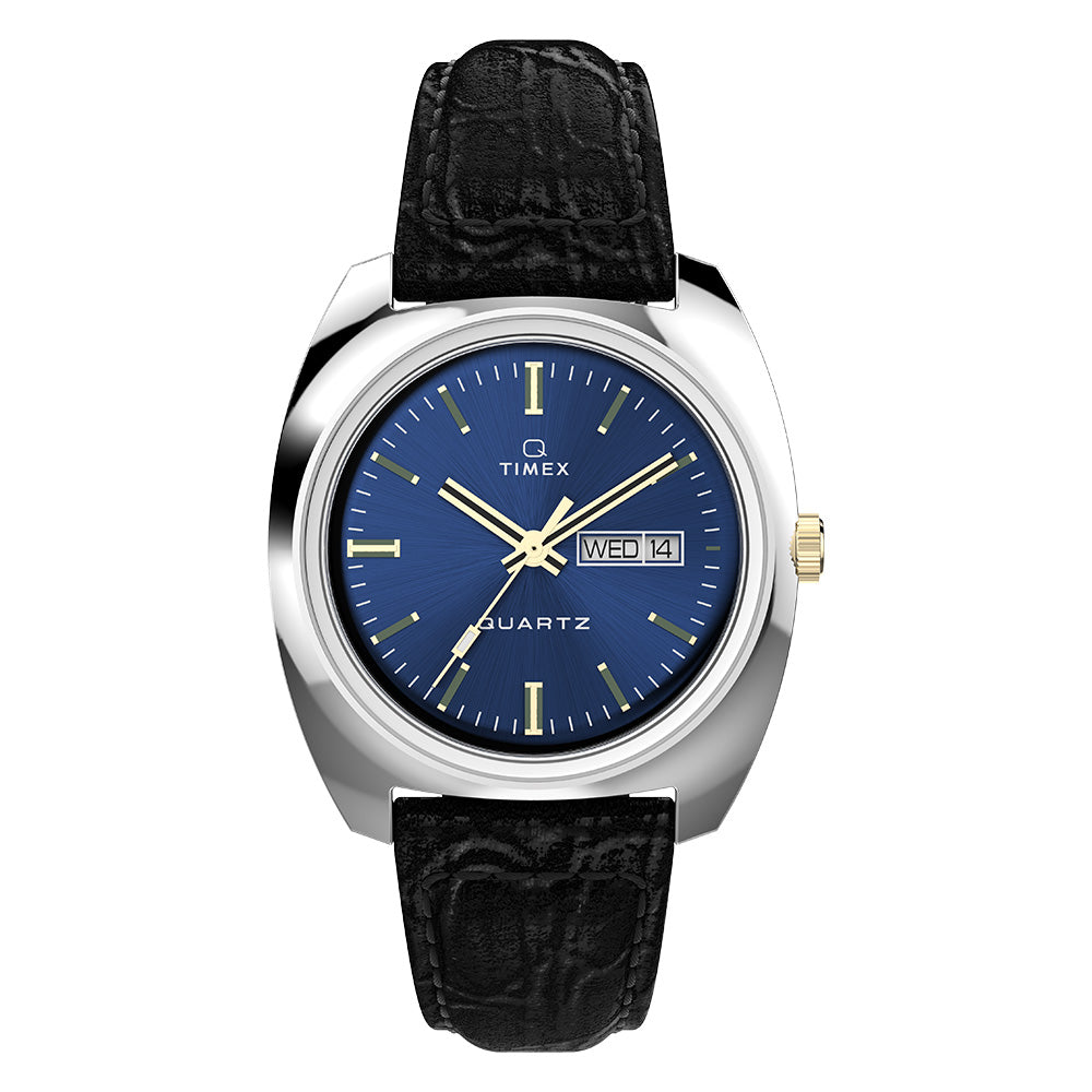 Timex Q Timex Day-Date 38mm Leather Band – Watch Republic PH
