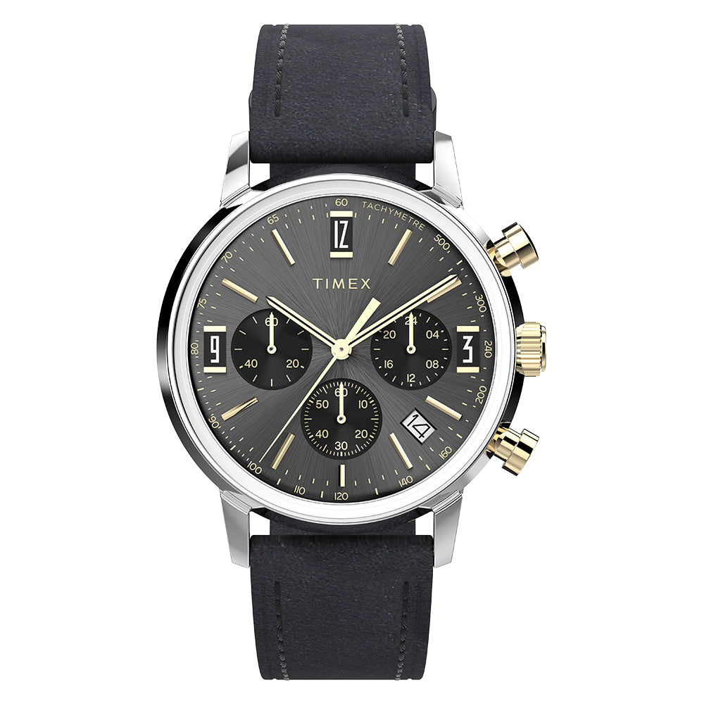 Timex Marlin Quartz Chronograph 40mm Leather Band – Watch Republic PH