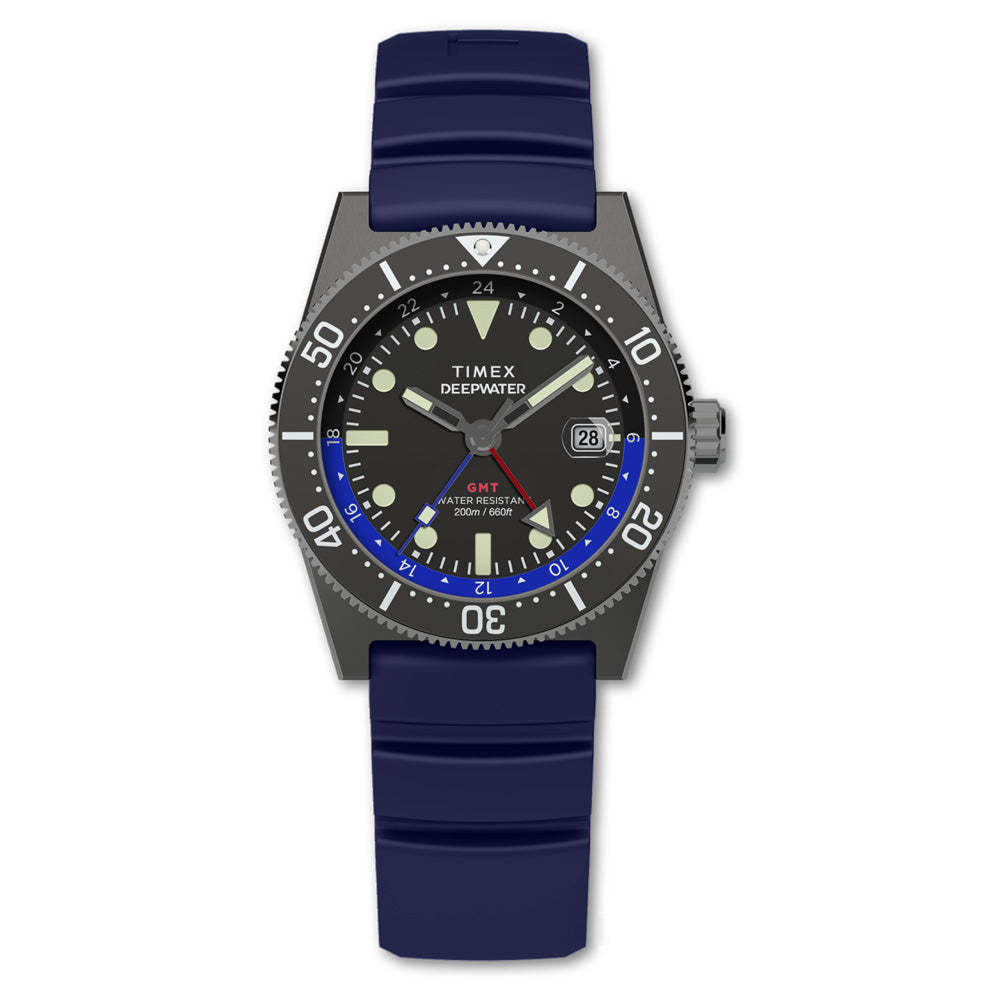 Timex Deepwater Reef 200 Gmt 40mm Rubber Band – Watch Republic PH