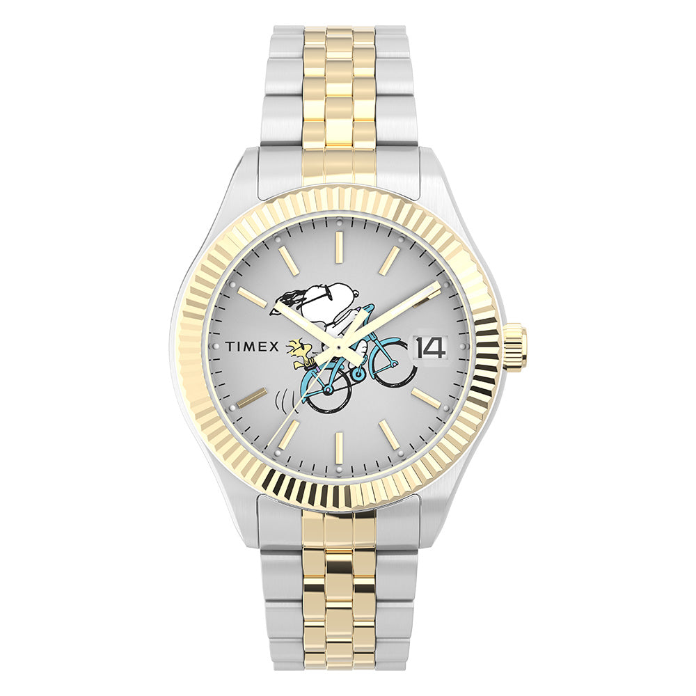 Timex Timex Legacy x Peanuts Date 34mm Stainless Steel Band – Watch ...
