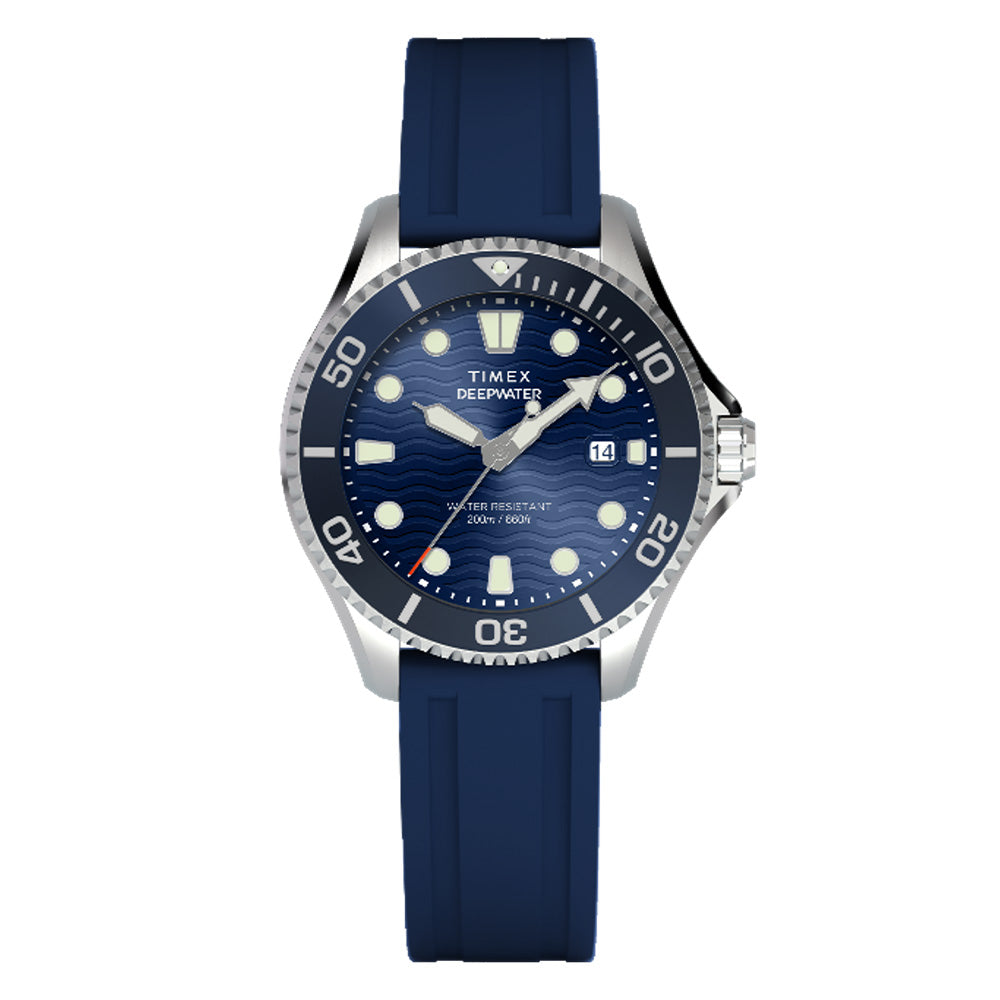 Timex Deepwater Meridian 200 Date 44mm Rubber Band – Watch Republic PH