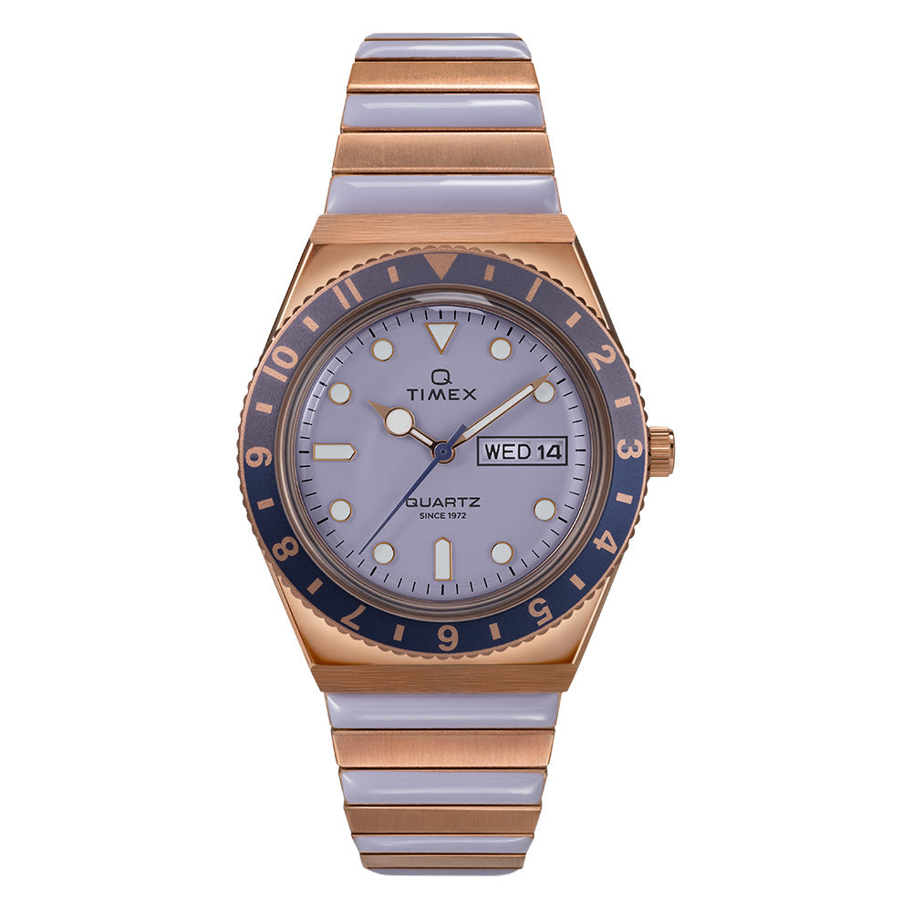 Timex Q Timex® Day-Date 36mm Stainless Steel Band – Watch Republic PH