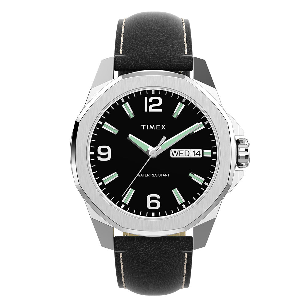 Timex Essex Avenue Day-Date 46mm Leather Band – Watch Republic PH