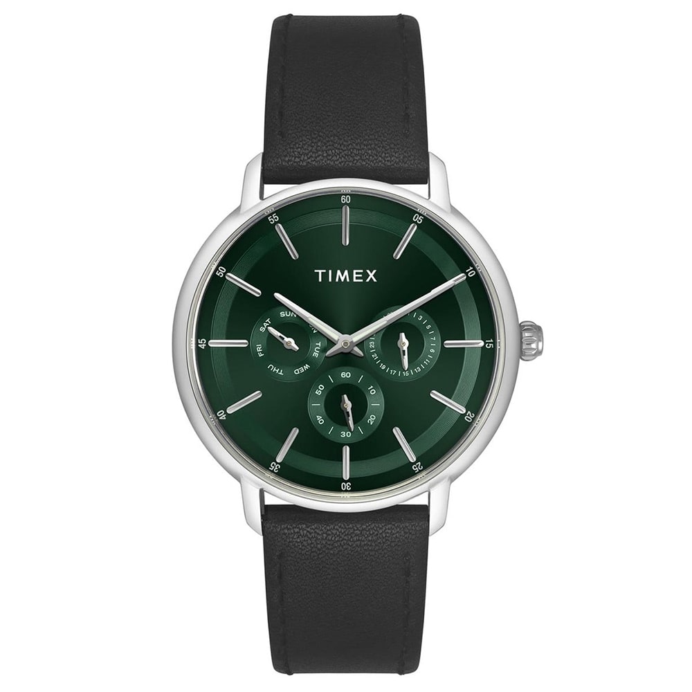 Timex The Slim Line Multifunction 42mm Leather Band – Watch Republic PH