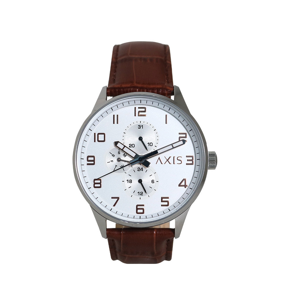 Axis Charles Multifunction 44mm Leather Band – Watch Republic PH