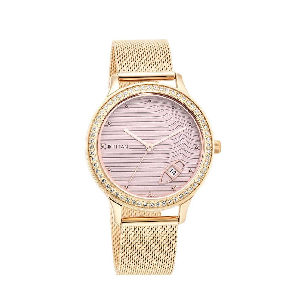 Titan Wander Date 35.5mm Stainless Steel Band – Watch Republic PH